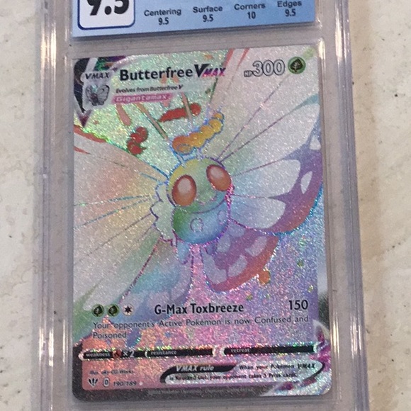 Pokemon | Other | Butterfree Vmax Pokemon 9189 Secret Rare Rainbow ...